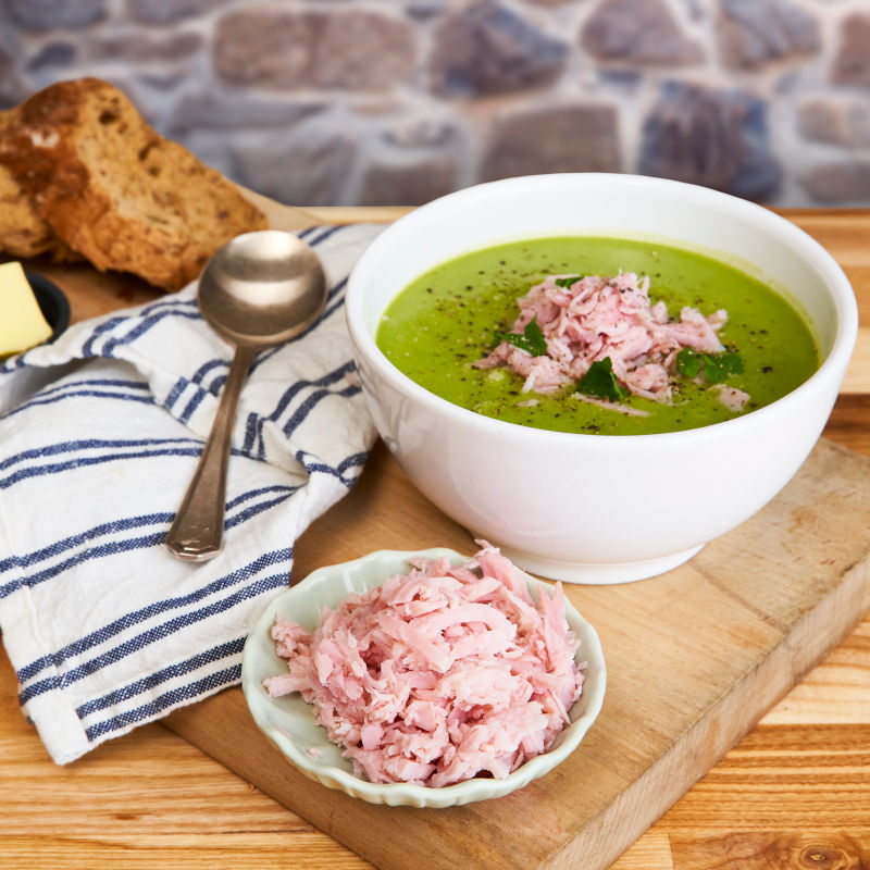 Traditional Shredded Ham Pea & Ham Soup – Brady Family